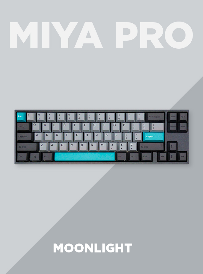 VARMILO MIYA PRO MOONLIGHT PBT 염료승화 영문 저소음적축